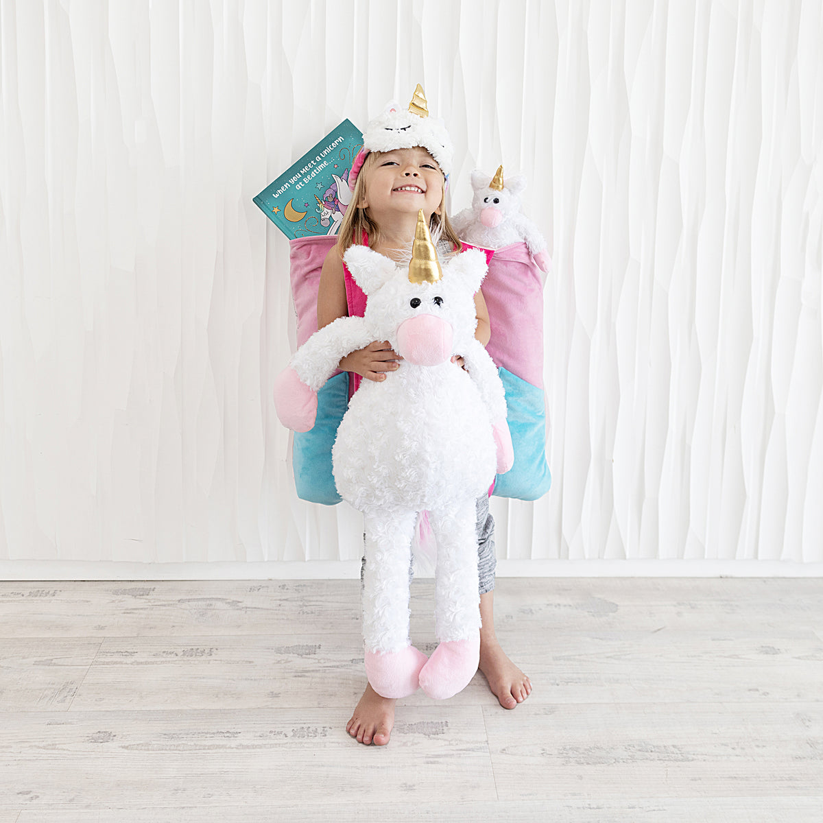 Unicorn Bundle | Plushie, Minky Blanket, & More | HuggaBuddies